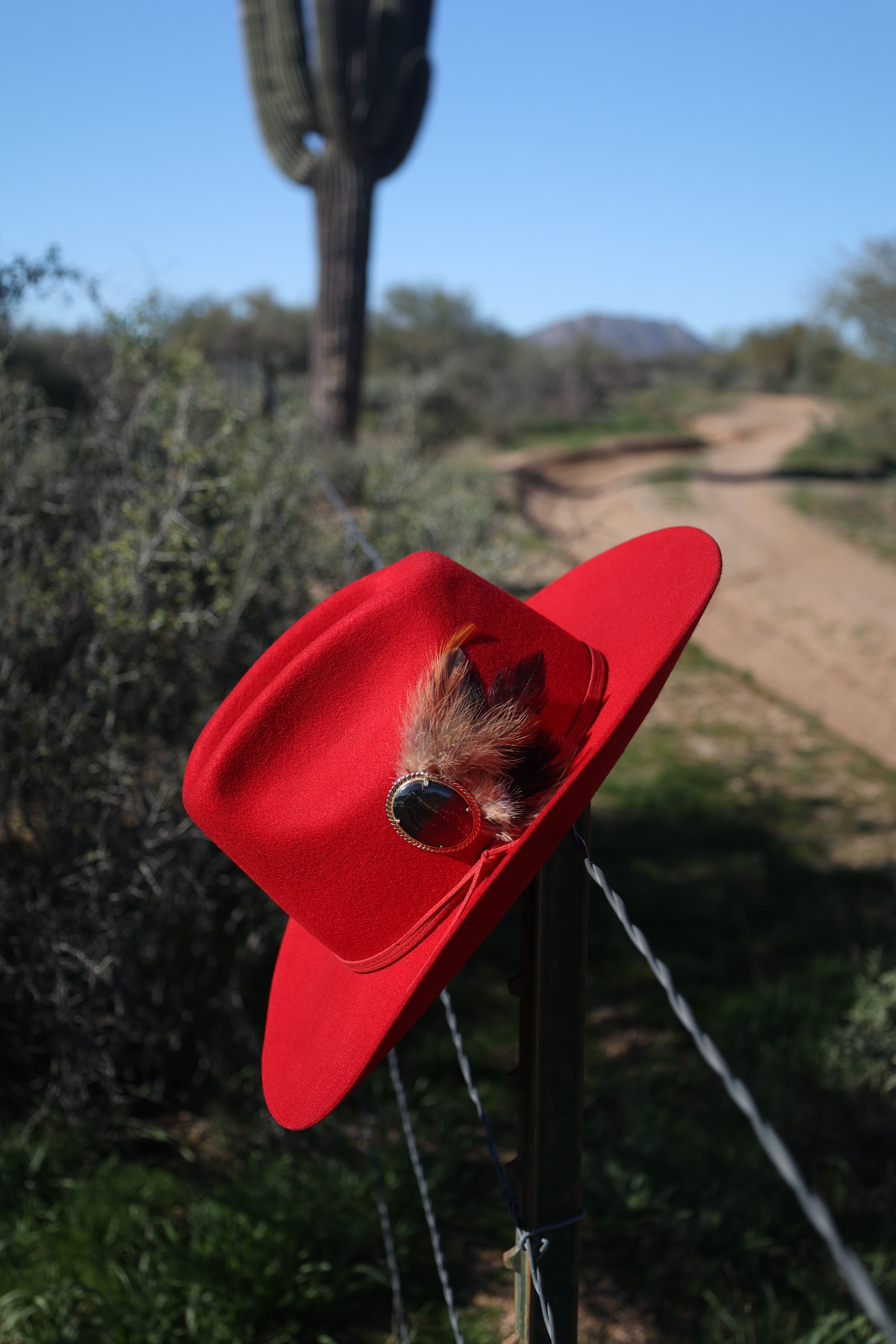 Hat Old Western Red – Stella Wilder Hats